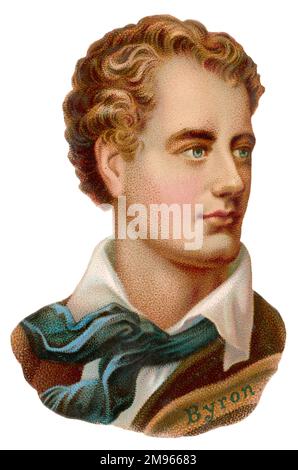 Lord Byron, English Romantic Poet Stock Photo - Alamy