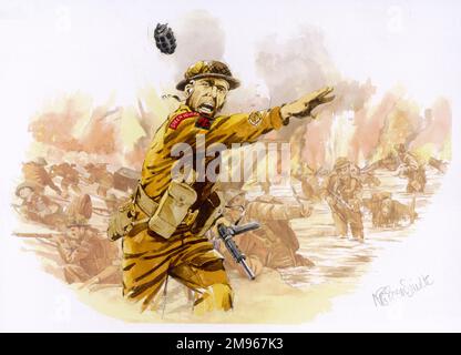 WW2 German Soldier throwing Grenade (Reenactor Stock Photo - Alamy
