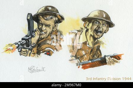 World War 1. A British assault on a Turkish position. On the extreme ...