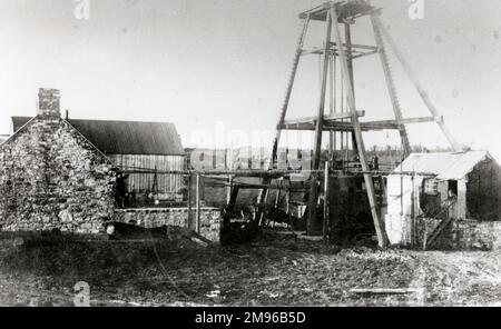 A view of Hook Colliery, near Haverfordwest, Pembrokeshire, South Wales ...