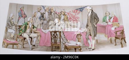 Signing the declaration of Independence Philadelphia USA George ...