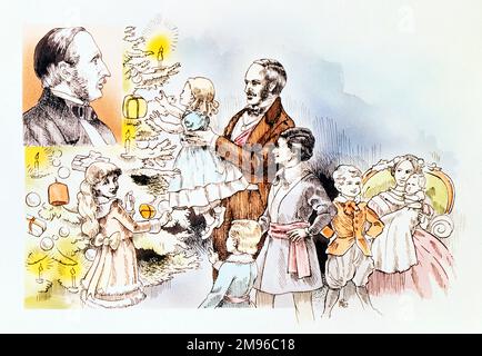 Albert, Prince Consort of Queen Victoria, showing off the Crystal ...