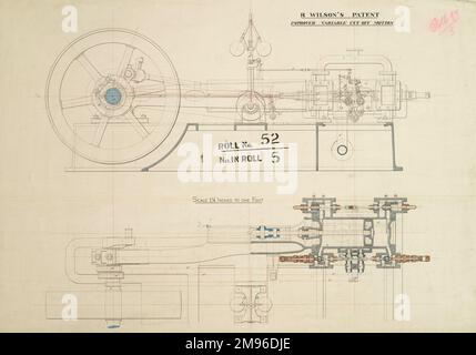 R Wilson's patent improved variable cut off motion, partial side ...