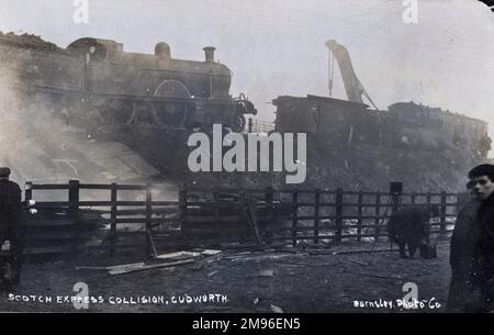Scotch Express collision Cudworth Stock Photo - Alamy