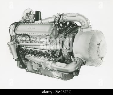 Napier Deltic rail traction diesel engine Stock Photo - Alamy