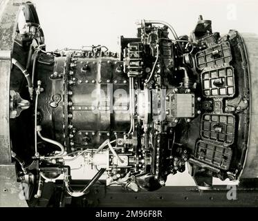 Westminster Eland engine, EL 131 starboard engine plan view, turbine ...