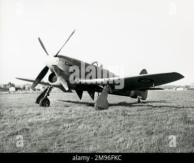 Hawker Tempest V powered by a Sabre IIB NV768, with ducted spinner ...