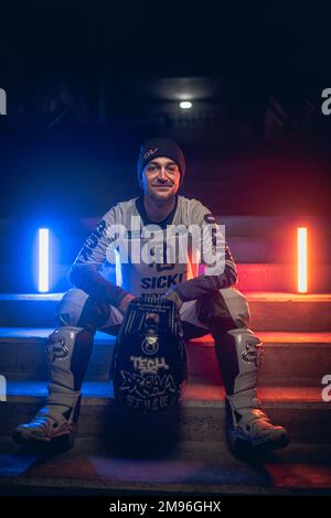 David Rinaldo posing in a photo session Stock Photo - Alamy