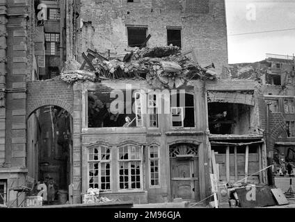 A bomb damaged building in Germany during the Second World War Stock ...