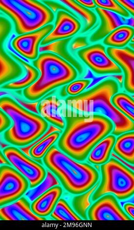 Illustration of Colorful Chaotic Twisted Pattern for Abstract ...