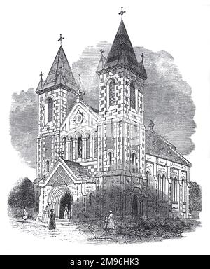 New Church of St. John the Evangelist, at Great Stanmore, [north London ...
