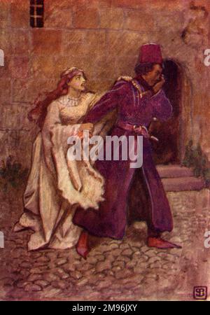 Scene from the opera, Il Trovatore, by Giuseppe Verdi Stock Photo - Alamy