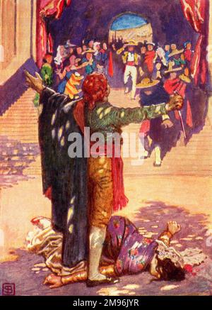Scene from the opera, Carmen, by George Bizet Stock Photo - Alamy