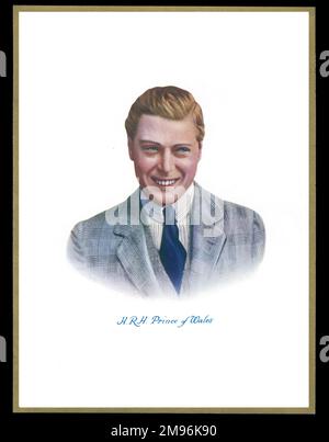 EDWARD VIII Portrait of King Edward VIII, later Duke of Windsor ...