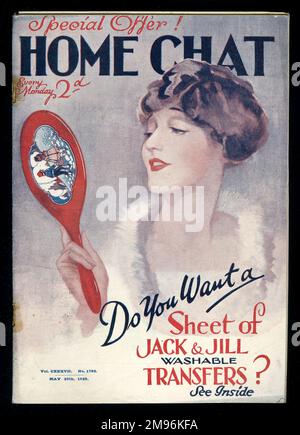 Cover of 'Home Chat' Magazine, special Mrs Jim number, with an article ...