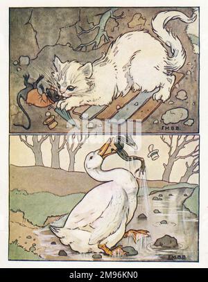 Nursery Rhymes -- A Frog He Would A-Wooing Go. The Frog with Uncle Rat ...