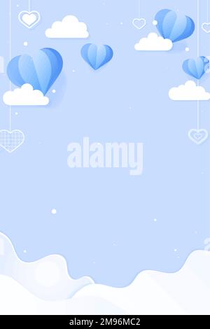 Dangling hearts blue background vector Stock Vector Image & Art - Alamy
