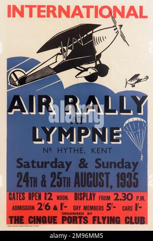 Poster, International Air Rally at Lympne, Cinque Ports Flying Club ...
