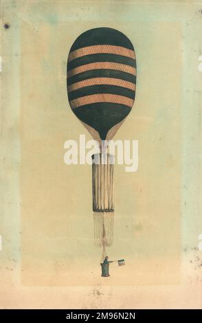 Garnerin's balloon and parachute. He ascended from the Volunteers ...