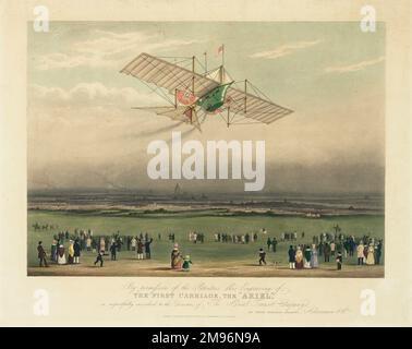 Ariel, the first carriage of the Aerial Transit Company Stock Photo - Alamy