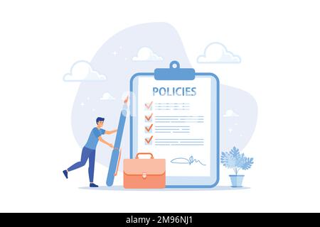 Law compliance, company policies and rules. Legal regulatory guidelines ...