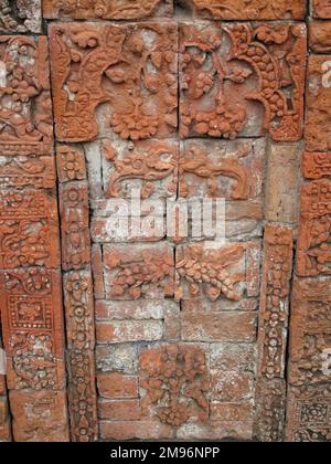 India, West Bengal, Gour: Qadam Rasul Mosque (1531 AD), ornaments Stock ...