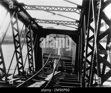 Japan Nagara-Gawa railway bridge after earthquake Stock Photo - Alamy