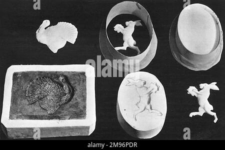 Preparing Moulds with Sulpher of Plaster of Paris. Cake decoration ...