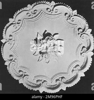 Designs for Cake Tops, Serrated Scallop Scroll Design Stock Photo - Alamy