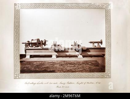 Self-acting lathe with two rests, heavy pattern. Height of centres 12 ...