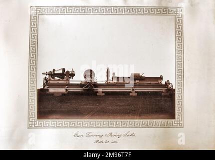 Gun turning and boring lathe Stock Photo - Alamy