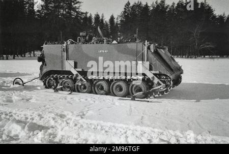 Tracked vehicles on snow to test ground pressure distribution and ...