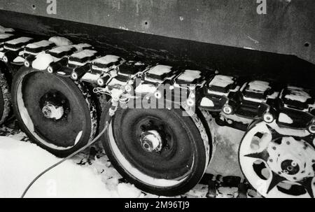 Tracked vehicles on snow to test ground pressure distribution and ...