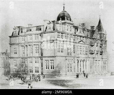 1. IMechE: architectural design for new wing of building, built in 1912 ...