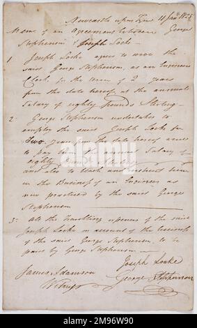 George Stephenson?s letters Stock Photo - Alamy