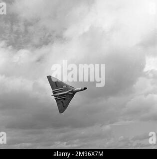 Avro Vulcan in flight during an air-to-air photo shoot. The Vulcan is a ...
