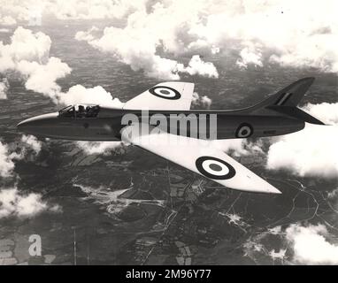 Hawker P1067 Hunter first prototype, WB188, in the air Stock Photo - Alamy