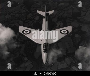 Hawker P1067 Hunter first prototype, WB188, on the ground Stock Photo ...