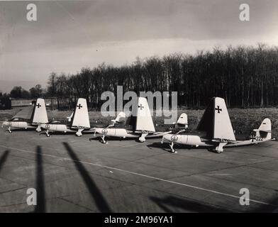 A West German Navy Hawker Sea Hawk FGA.100 (s/n SA+206) on 4 March 1957 ...