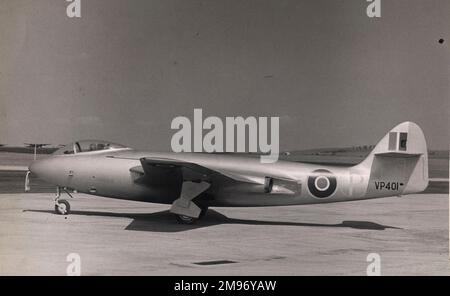 Hawker P1040, VP401, research aircraft in flight which led to the Sea ...