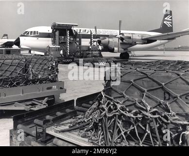 Vickers Merchantman, an all-cargo conversion of the Vanguard, belonging ...