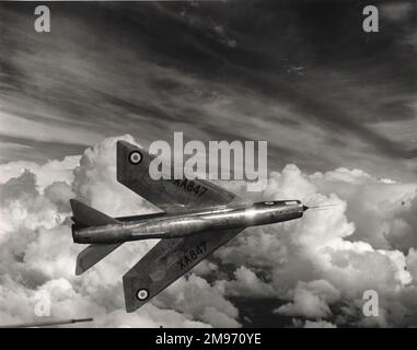The first English Electric P1B Lightning, XA847, in flight Stock Photo ...