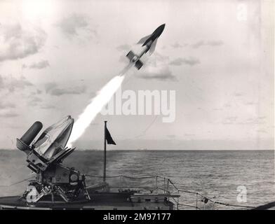 Short Seacat ship-to-air missile is launched from HMAS Yarra Stock ...
