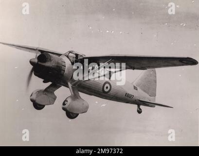 The first prototype Westland Lysander, K6127, was rebuilt in 1940-41 ...