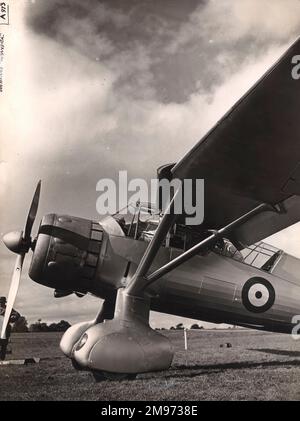 The first prototype Westland Lysander, K6127, was rebuilt in 1940-41 ...