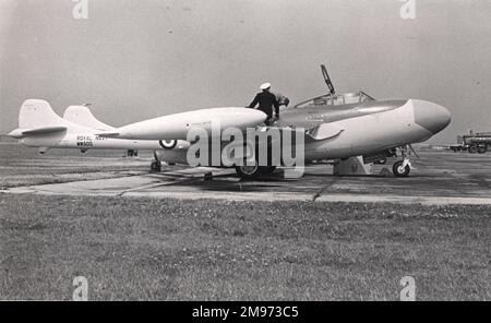The first production de Havilland Sea Vixen FAW1, XJ474, was used in ...