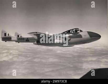 De Havilland DH.115 Vampire T.55 WZ447 of the Norwegian Air Force ...