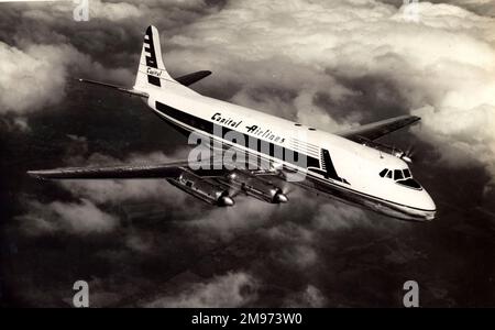 Vickers Viscount 744 of Capital Airlines Stock Photo - Alamy