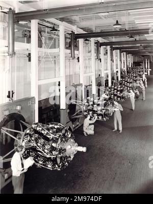 Pratt & Whitney R-4360 Wasp Major radials fitted to a Boeing ...