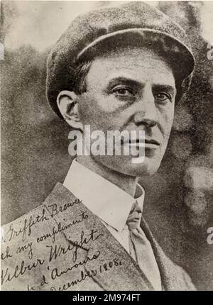 Wilbur Wright - 1908 Stock Photo - Alamy
